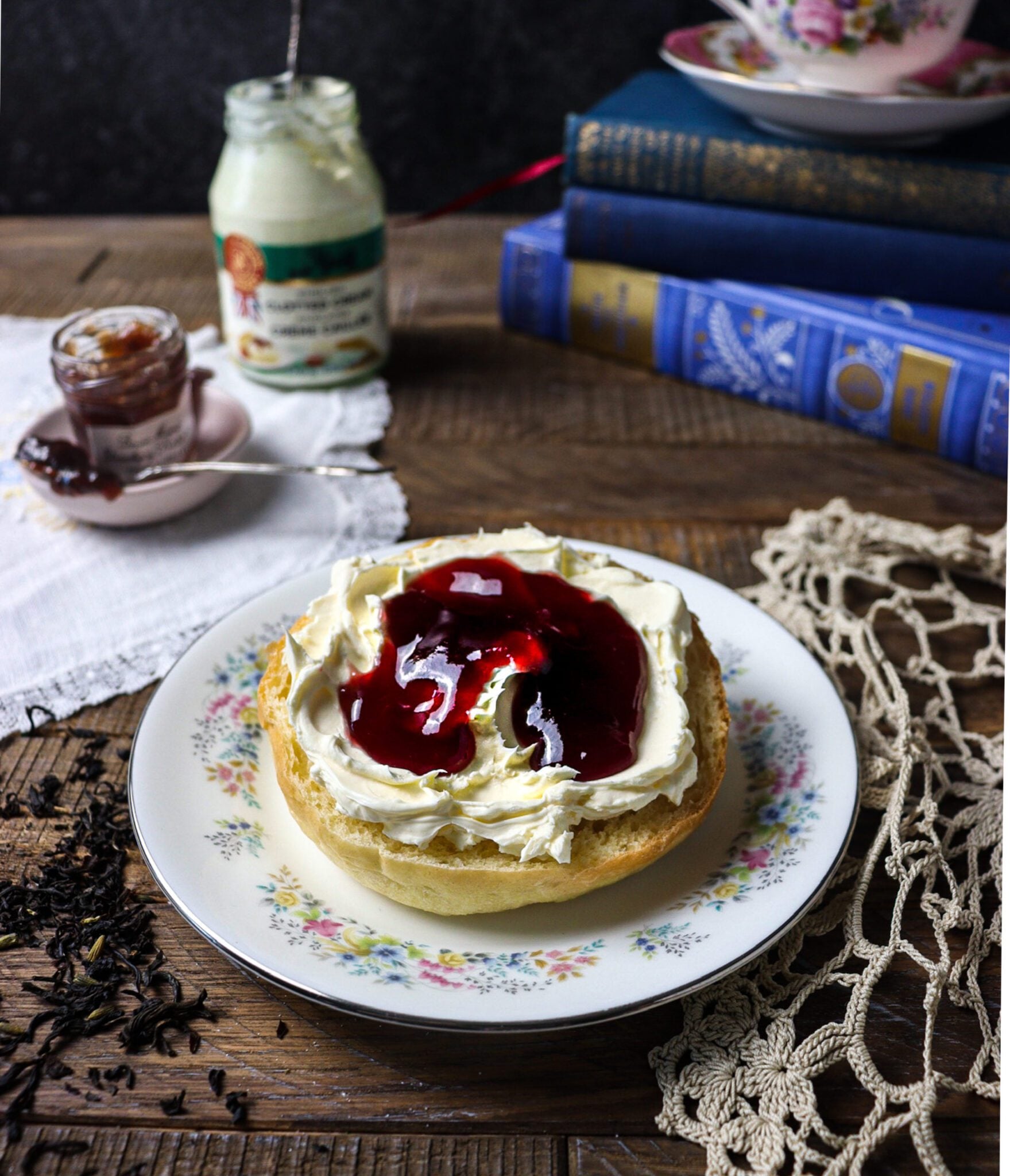 Sally Lunn Buns - Rhubarb & Lavender