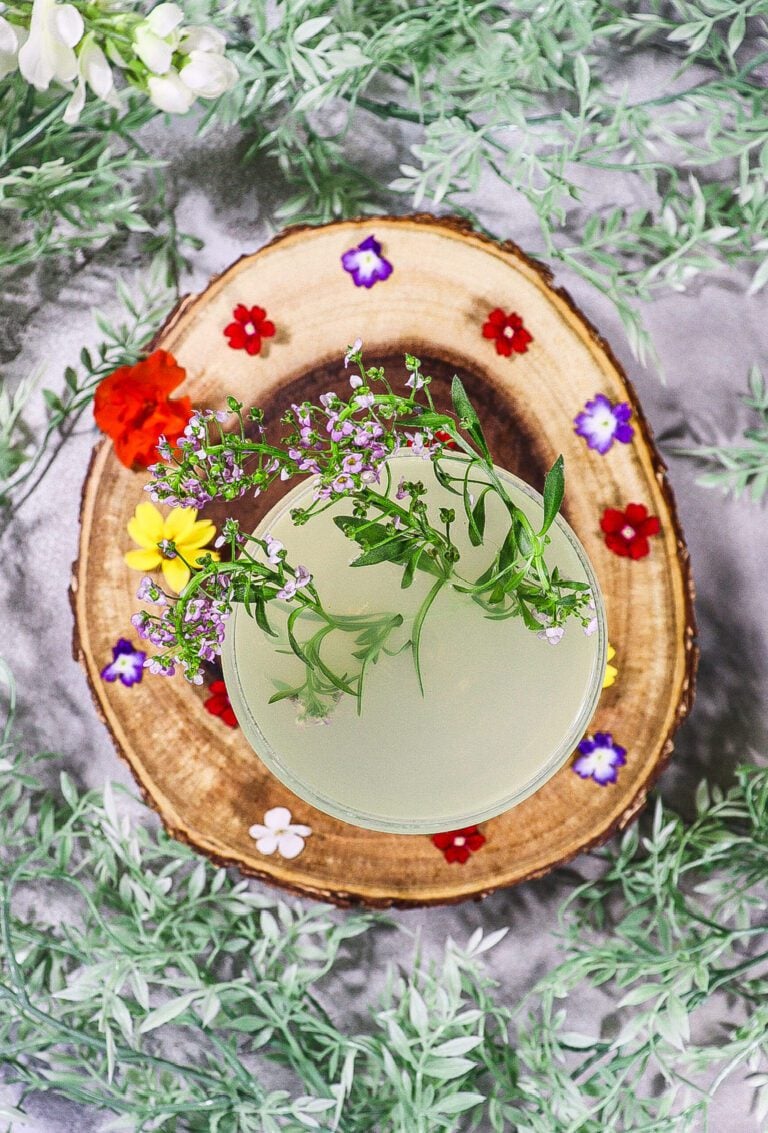 Woodland Realm Cocktail - Rhubarb & Lavender