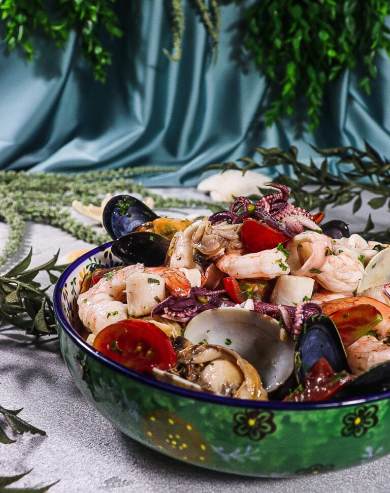 Poseidon: Lemon Ouzo Seafood Salad - Rhubarb & Lavender