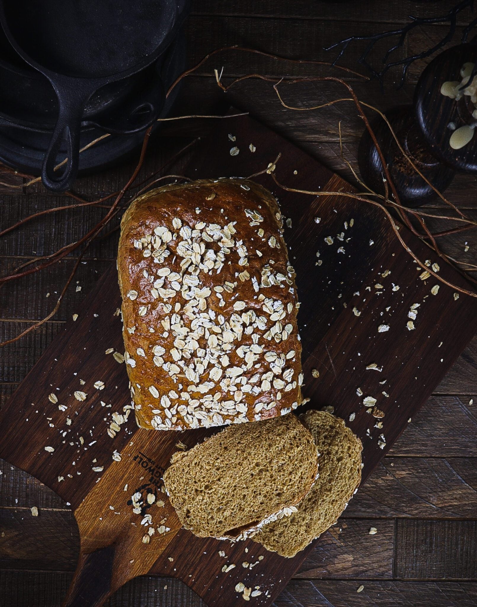 A Feast in Mordor: Molasses Oat "Maggoty" Bread - Rhubarb & Lavender