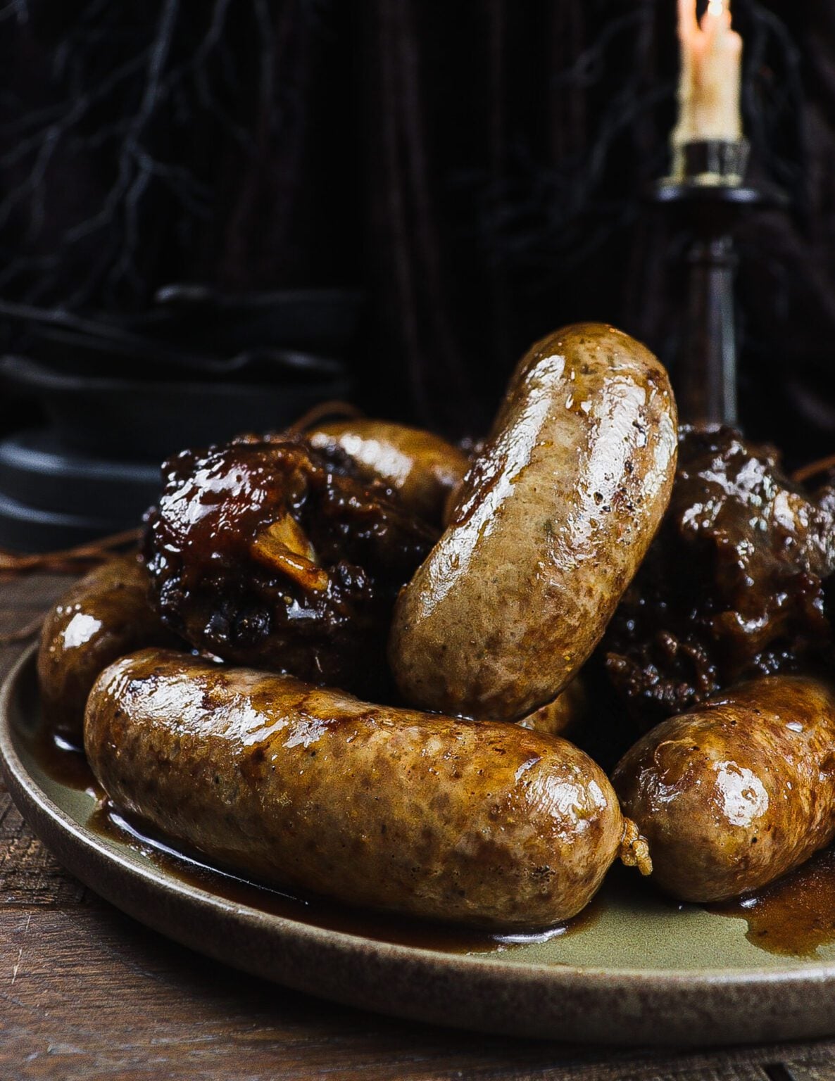 A Feast in Mordor: Spicy Pork Sausages with Fennel - Rhubarb & Lavender