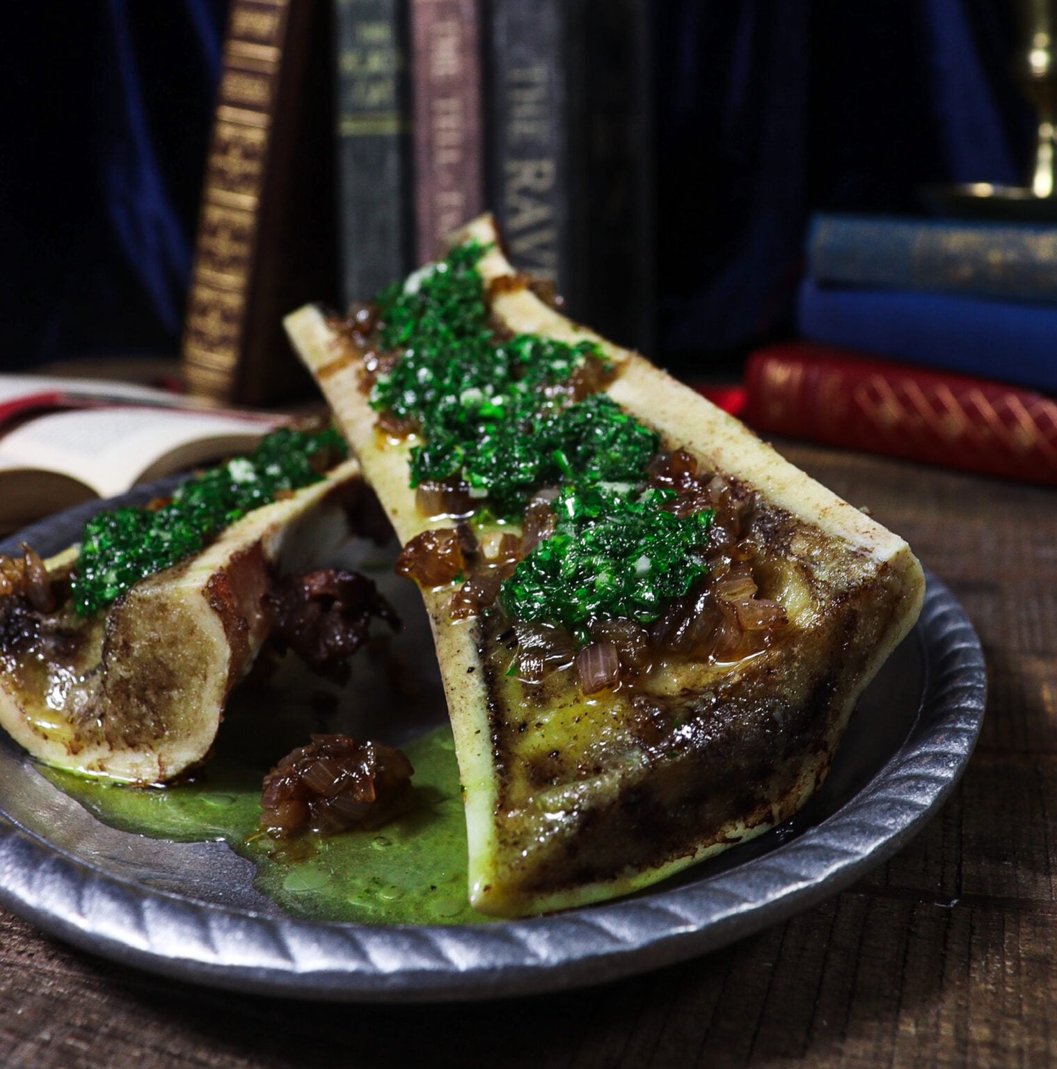 Roasted Bone Marrow with Caramelized Shallots and Gremolata - Rhubarb ...