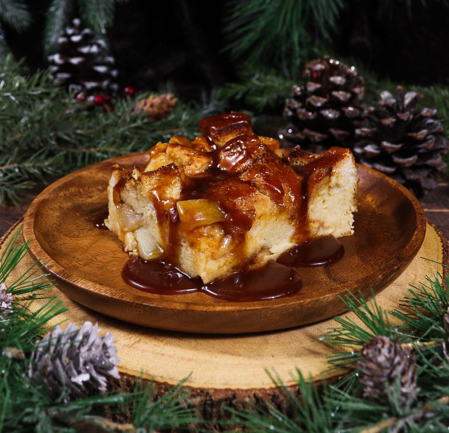 Cardamom Pear Bread Pudding - Rhubarb & Lavender