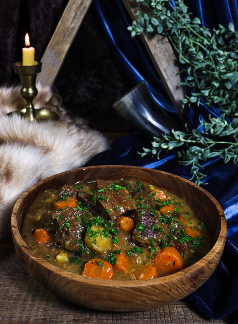 Juniper and Beer Beef Stew - Rhubarb & Lavender