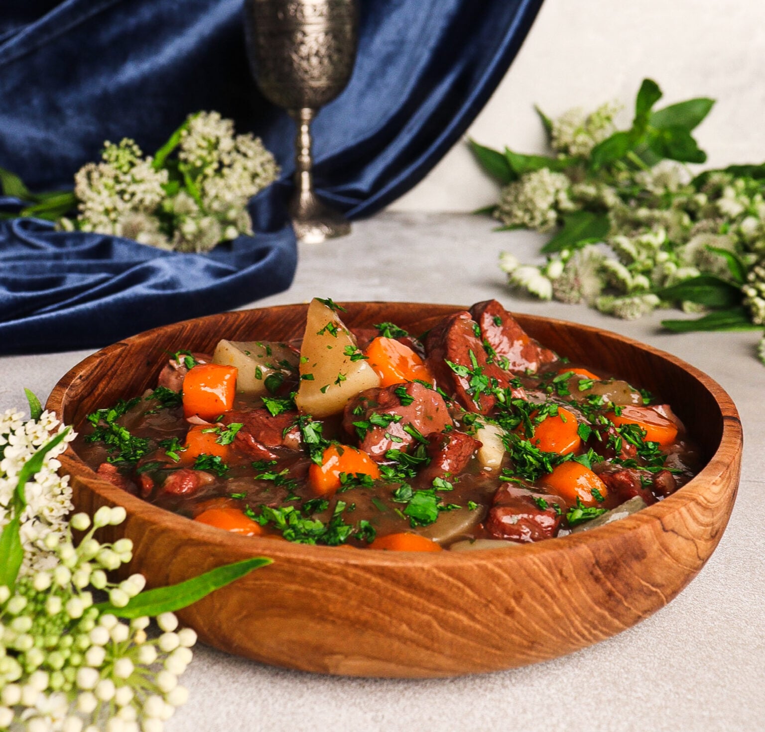 Spiced Lamb Stew - Rhubarb & Lavender