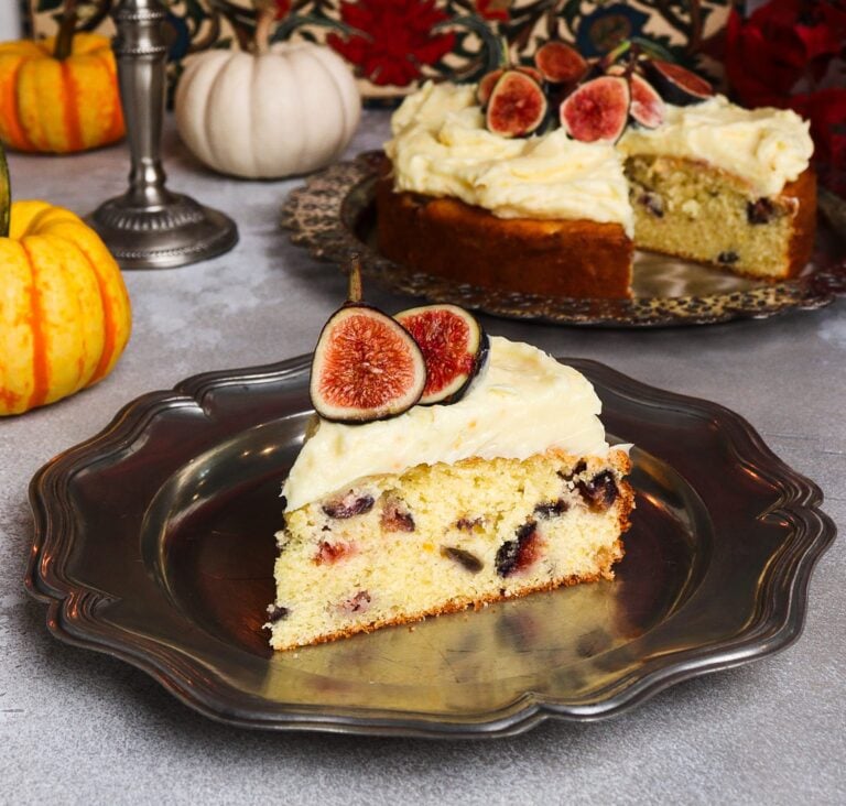 Orange Cardamom Fig Cake - Rhubarb & Lavender