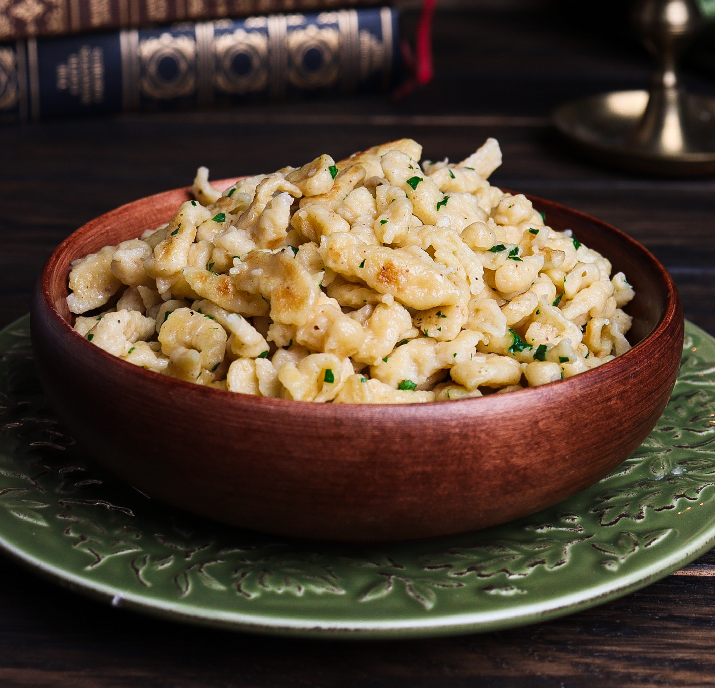Buttered Spaetzle | Fried Spaetzle Frankenstein Inspired