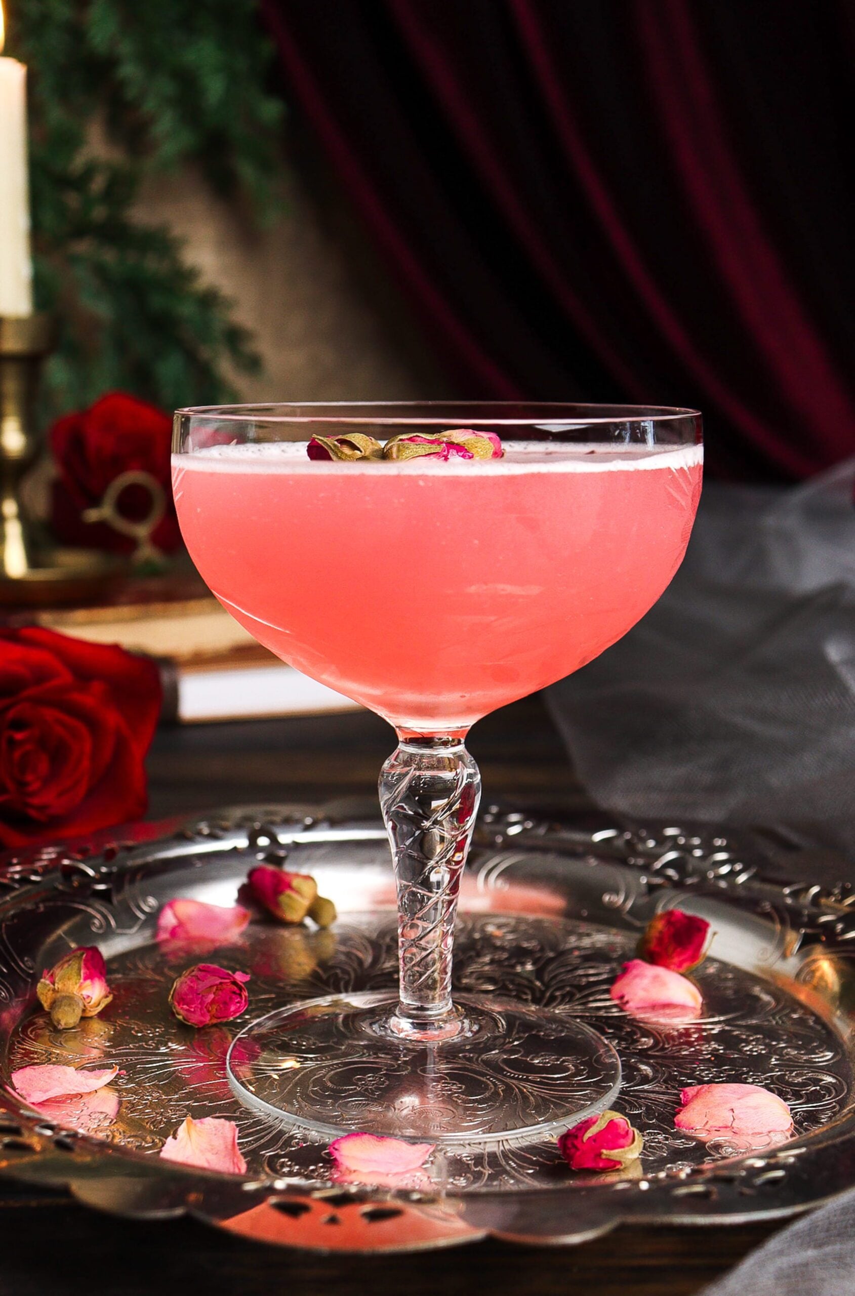 Raspberry Rose Cocktail | Valentine's Day Cocktail